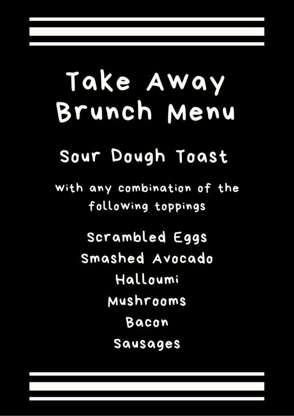 Sample Brunch Take Away Menu - MKG Foods